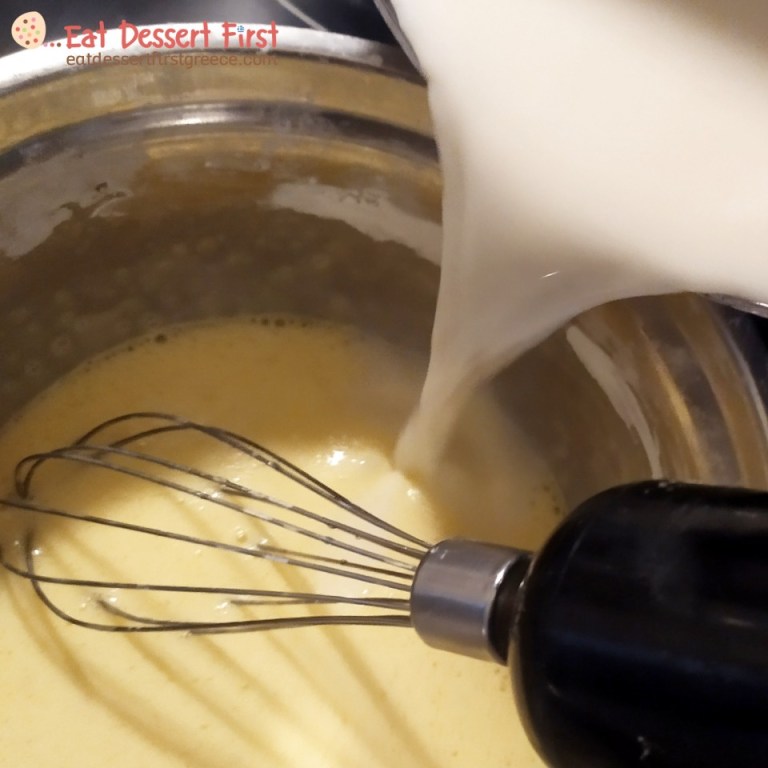 A Greek flan flavoured with soumada – Eat Dessert First Greece